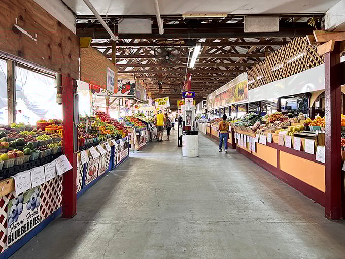 Fresh produce paradise! Walking these aisles feels like stepping into a technicolor dream where fruits and vegetables actually taste like they're supposed to.