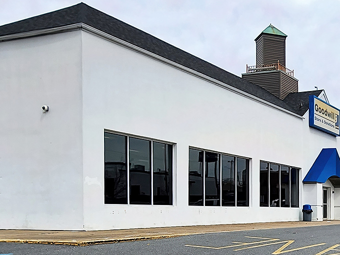 The unassuming exterior of Wilmington's Goodwill belies the treasure trove within. Like a Vegas casino, what happens inside defies the modest fa&ccedil;ade. 