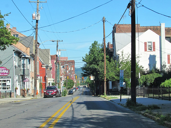 Downtown Huntingdon's tree-lined streets offer that perfect small-town charm where neighbors still wave and power lines somehow add to the nostalgic appeal.