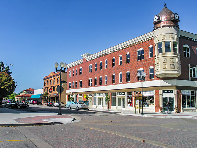 Downtown Paso Robles showcases its historic charm with brick buildings and that distinctive clock tower &ndash; small-town elegance with big-time character.