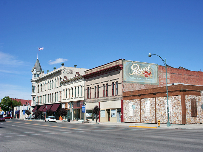 Baker City's Main Street looks like a movie set, but the only special effects here are genuine small-town charm and those impossibly blue Oregon skies.