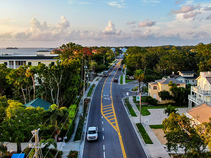 Dunedin's palm-lined streets lead straight to paradise, where Gulf waters meet blue skies in a perfect Florida postcard moment.