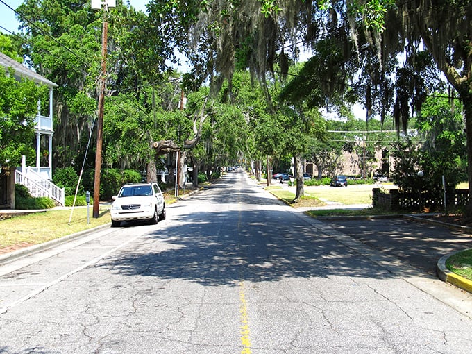 Spanish moss creates nature's perfect canopy over Beaufort's historic streets. Like stepping into a time machine where the pace slows and worries melt away.