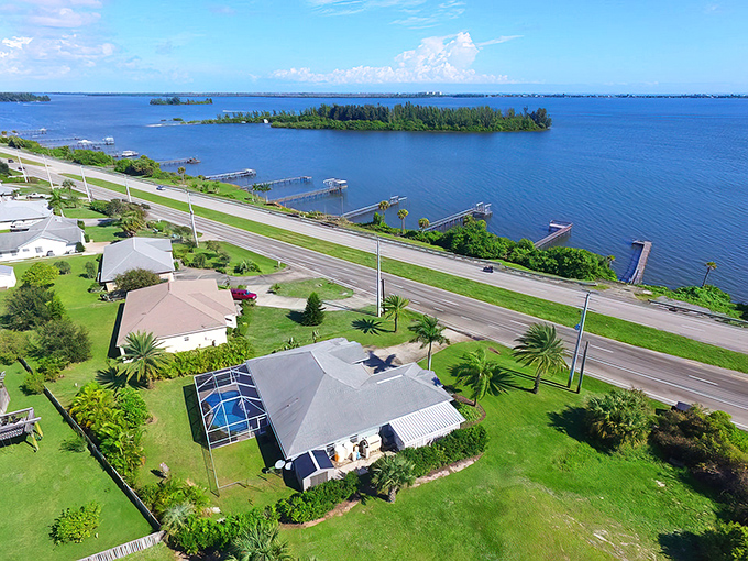 Where the Indian River Lagoon meets residential bliss. Waterfront homes with private docks create the quintessential Florida lifestyle that snowbirds dream about all winter.
