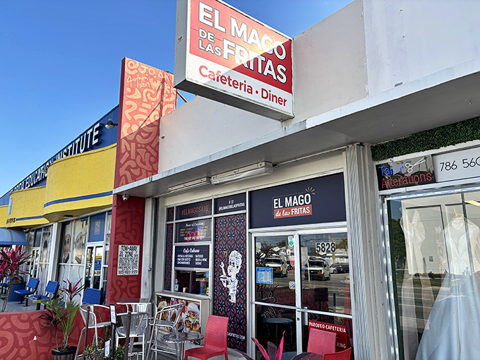 The unassuming storefront of El Mago De Las Fritas stands like a beacon of culinary promise on SW 8th Street, Miami's flavor highway.