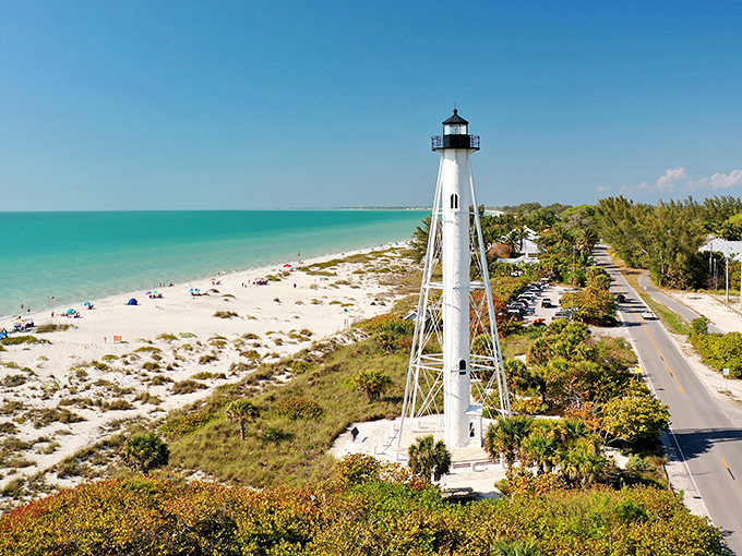 The ultimate Florida flex &ndash; a pristine white lighthouse standing sentinel over turquoise waters and powdery beaches. Maritime elegance meets paradise.