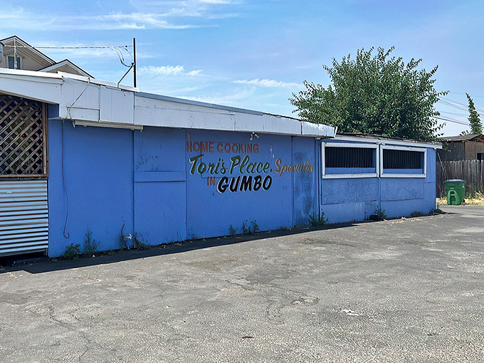 The unassuming blue exterior of Tori's Place in Sacramento might not scream "culinary destination," but locals know better. Home cooking and gumbo await inside this hidden gem.