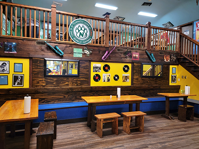 The bright red Jazzy B's sign beckons like a barbecue lighthouse in a sea of strip mall sameness. Your taste buds just found their North Star.