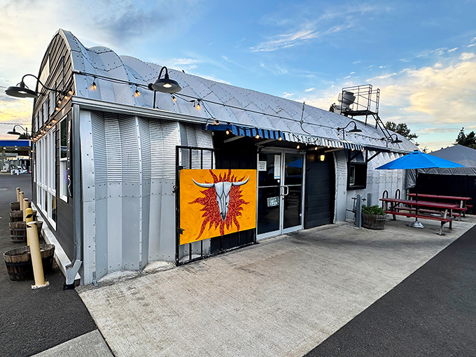 The Quonset hut architecture of The Smoking Jay isn't just distinctive&mdash;it's a promise that what's inside isn't your average strip mall barbecue experience.