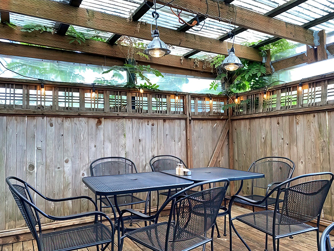 The unassuming blue and white exterior of Cafe Du Berry stands like a culinary speakeasy, hiding breakfast treasures behind its modest facade.