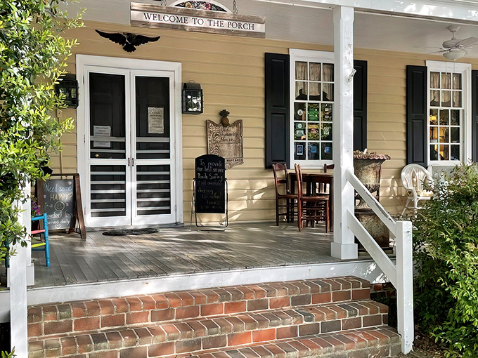 The welcoming porch at Old Chickahominy House feels like stepping into a Norman Rockwell painting where Southern hospitality isn't just promised&mdash;it's guaranteed.