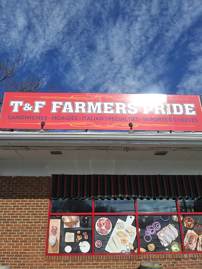 The unassuming brick facade that houses Philadelphia's best-kept sandwich secret - looks deceive beautifully here.