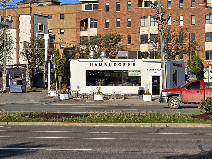 The unassuming white exterior of Hunter House stands like a time capsule amid Birmingham's upscale surroundings&mdash;proof that culinary treasures often hide in plain sight.