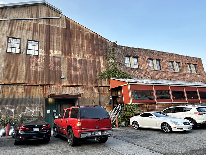 The unassuming industrial exterior of Bestia is LA's greatest culinary misdirection&mdash;like finding a Michelin star in a mechanic's garage.