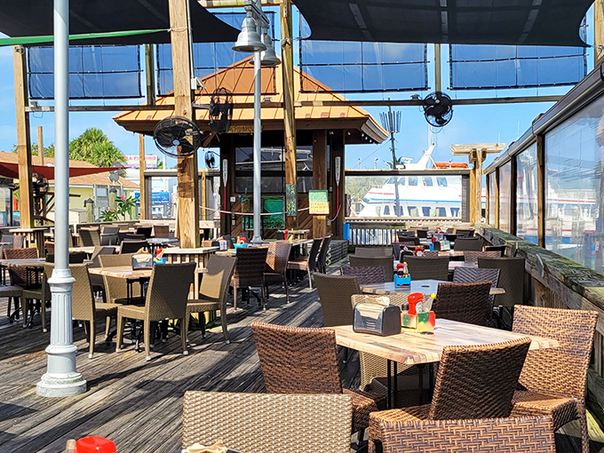 This waterfront gem sits where rockets launch and chowder dreams come true in Cape Canaveral.