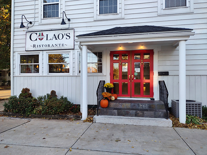 The unassuming white house with a red door might fool you, but locals know this Erie landmark houses pasta treasures worth their weight in gold.