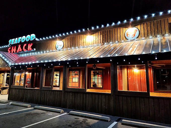 The wooden exterior of Walkertown Seafood Shack promises no pretension&mdash;just the seafood equivalent of finding treasure without needing a map.