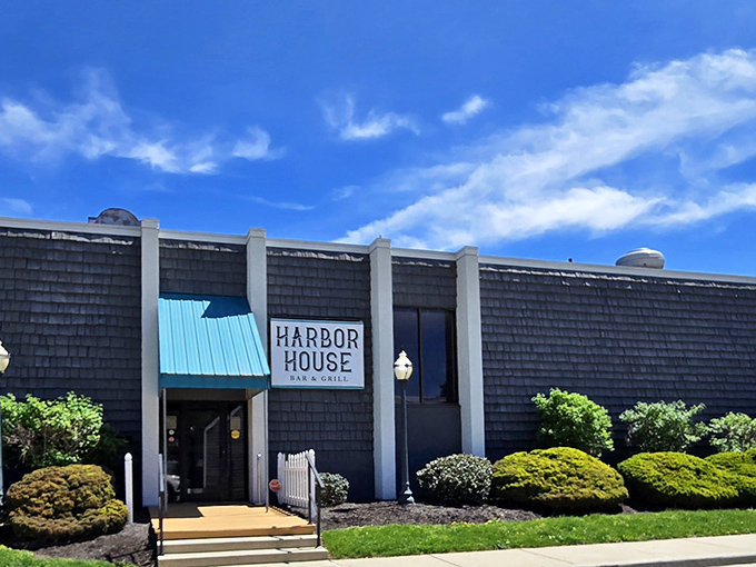 Harbor House's unassuming exterior hides a lakeside paradise that'll make you question everything about Ohio dining.