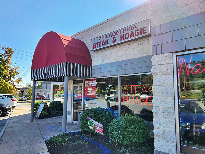 That iconic red awning isn't just eye-catching&mdash;it's a beacon calling sandwich lovers home to this unassuming strip mall treasure.