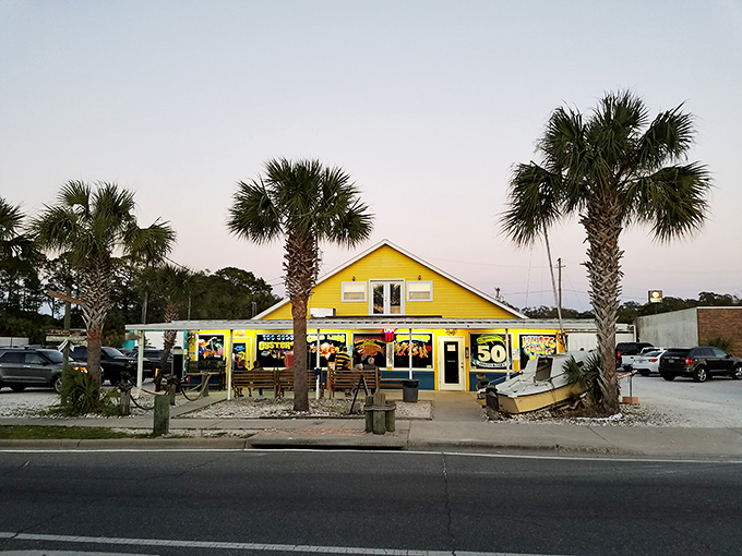 That bright yellow exterior isn't just cheerful &ndash; it's a beacon calling seafood lovers from across Florida.
