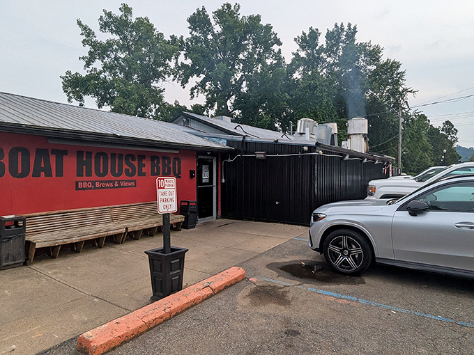 This unassuming riverside gem proves that the best barbecue joints often hide in plain sight.