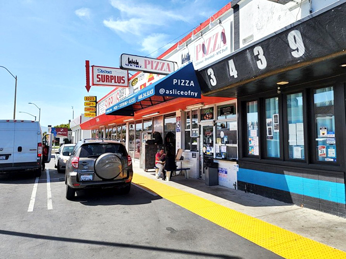 The unassuming storefront that houses pizza greatness. Like finding a Broadway star performing in your local coffee shop&mdash;unexpected but absolutely magical.