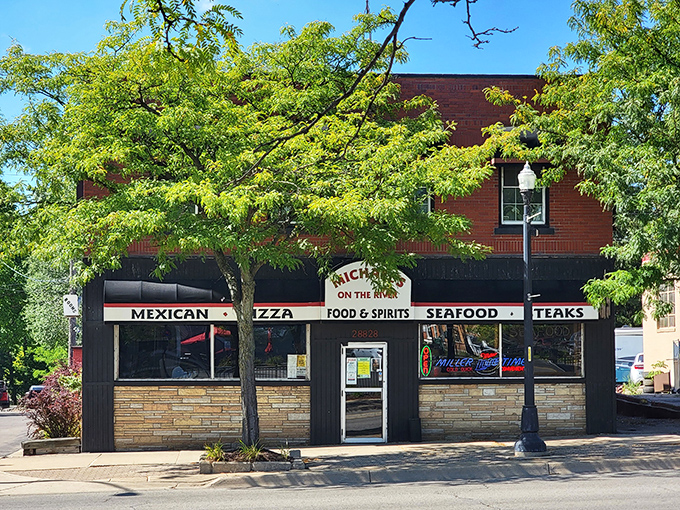 The unassuming brick exterior of Michael's On The River might fool you, but locals know this Flat Rock gem hides culinary treasures worth discovering. 