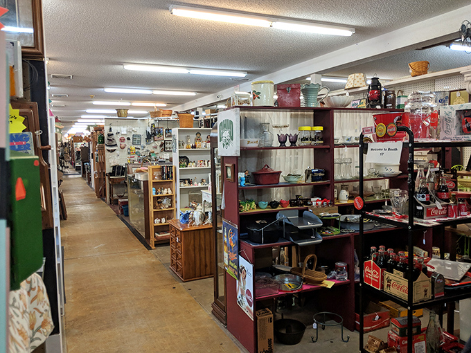 Endless aisles of nostalgia await behind these doors. The Logan Antique Mall promises treasure hunting on an epic scale.