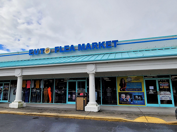 The turquoise-roofed treasure trove beckons with its bold blue signage. Like a siren call to bargain hunters, Everything Under The Sun promises exactly what its name suggests.