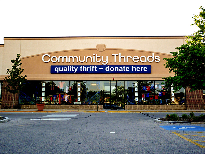 The unassuming storefront promises "quality thrift" but delivers something closer to a treasure hunter's paradise in Arlington Heights.