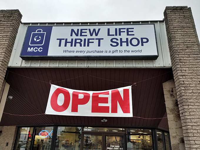 That blue sign promising treasures at rock-bottom prices never lies about its ambitious mission.