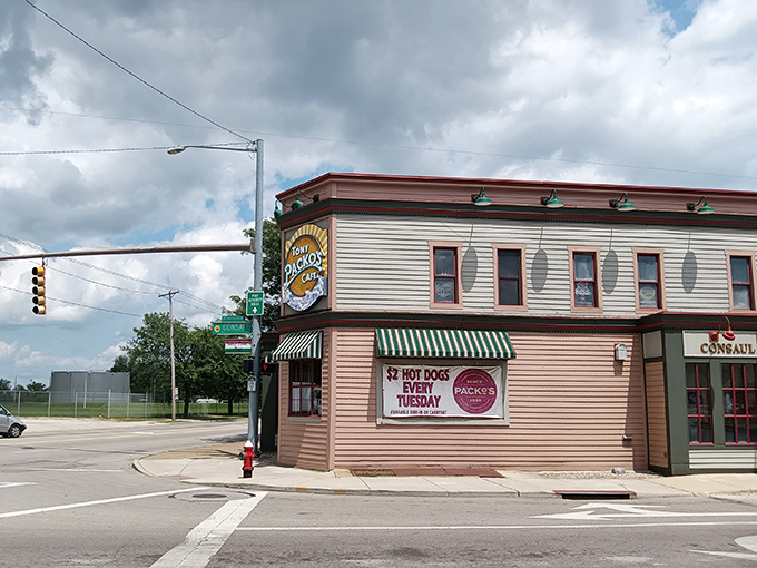 Standing proud on Front Street, this Toledo treasure has been serving happiness on a bun since way back when.