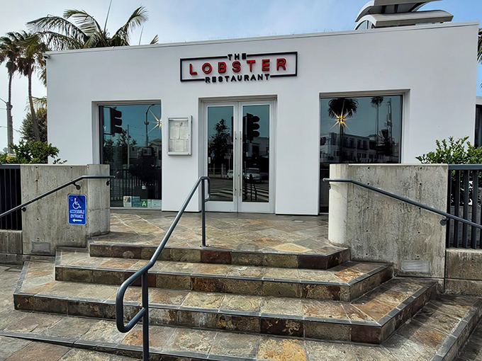 The unassuming white exterior of The Lobster belies the culinary treasures within, like finding a pearl in the most ordinary-looking oyster.