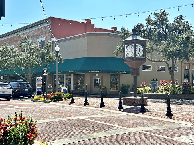 Hollerbach's charming exterior welcomes you to a slice of Bavaria nestled in historic downtown Sanford, complete with brick streets and old-world charm.