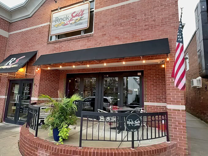 The brick fa&ccedil;ade and modest black awning of RockSalt Grille hide Westminster's seafood sanctuary like a pearl in an unassuming oyster.
