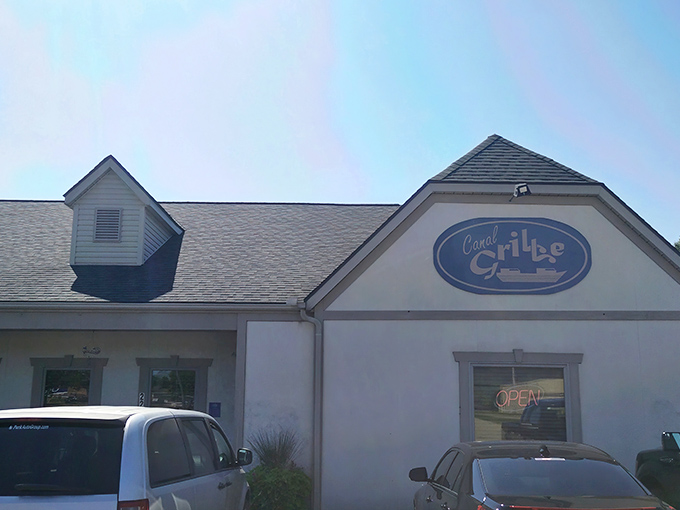 Canal Grille's welcoming exterior promises the kind of comfort food adventures that make road trips worthwhile.