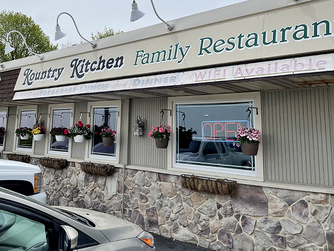 The stone foundation and hanging flower baskets aren't just country charm &ndash; they're a promise that comfort food awaits inside this Pennsylvania treasure.