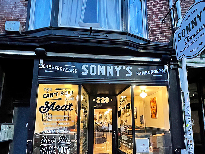 The modest storefront with its bold claim "You CAN'T BEAT our MEAT" tells you everything you need to know about Sonny's unpretentious confidence.