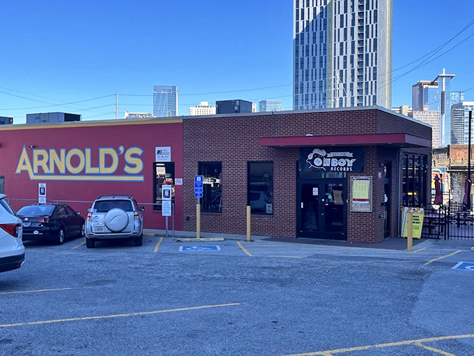 This unassuming brick exterior hides Nashville's best-kept breakfast secret that locals guard like family recipes.