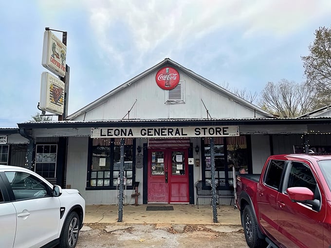 The Leona General Store stands ready like a friend who always has dinner waiting for you.