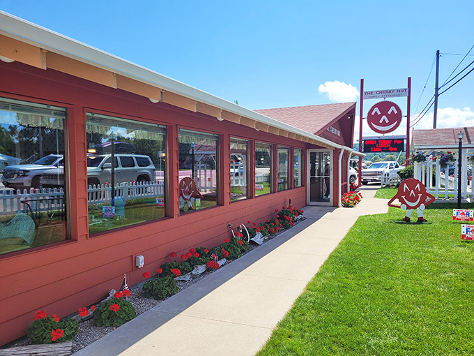 The cherry-red exterior isn't subtle about its specialty &ndash; like a beacon calling to dessert lovers everywhere. Michigan's sweetest landmark stands ready to welcome hungry travelers.
