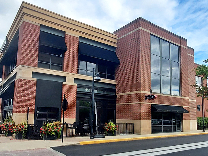 Prime 47's unassuming brick exterior hides culinary treasures within, like finding a diamond mine disguised as a post office.