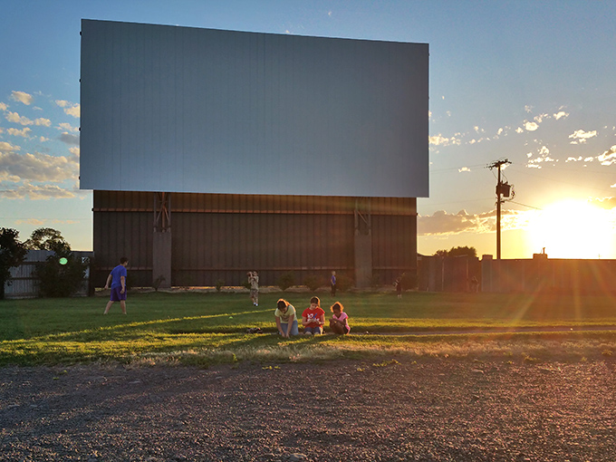 Beetlejuice, Beetlejuice! The massive screen at M-F Drive-In glows against the twilight sky, promising an evening of nostalgic movie magic in Milton-Freewater.