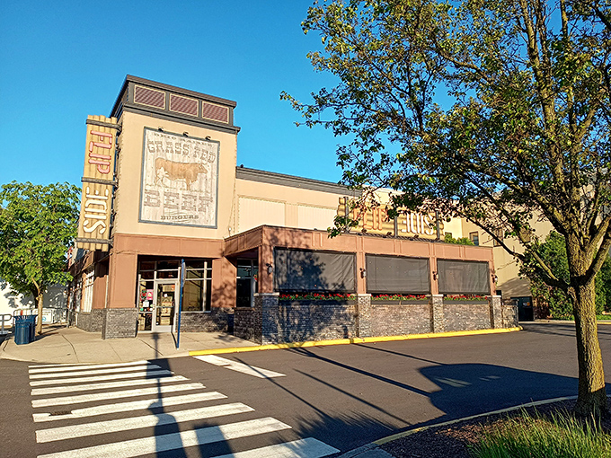 Industrial chic meets comfort food paradise where exposed brick and Edison bulbs create dining magic.