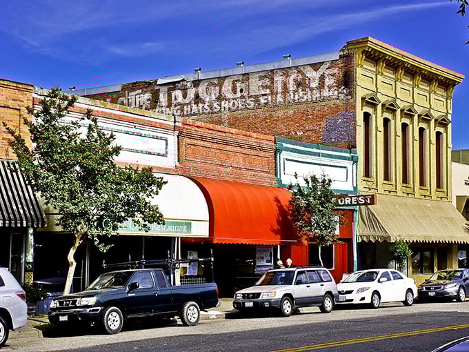 Downtown Ukiah greets visitors with wide streets and mountain views that frame the city like nature's own welcome sign. Small-town charm with big-sky energy.