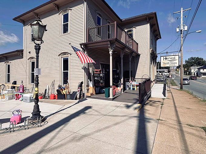 The Harvest Thrift Store stands as a time capsule of Americana, where one person's castoffs become another's treasures. Small-town charm with big personality. 