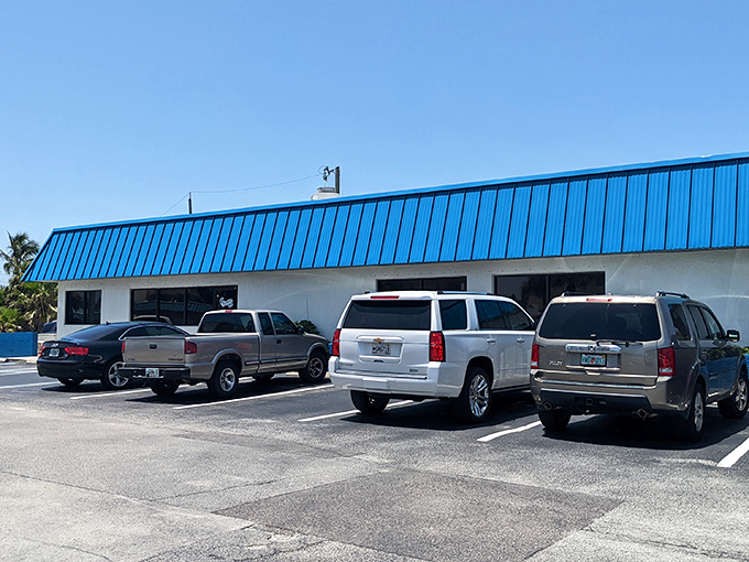 The unassuming exterior of breakfast paradise. Like finding a treasure map where X marks the spot for your morning hunger pangs.