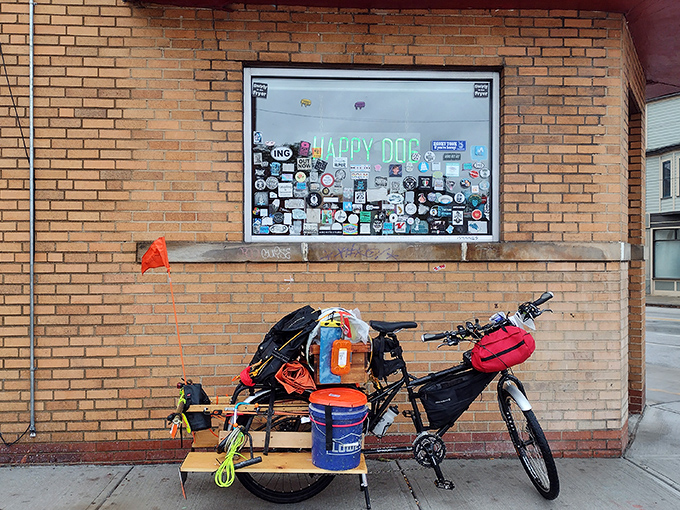 That red door beckons like a portal to hot dog heaven &ndash; Cleveland's best-kept culinary secret awaits.