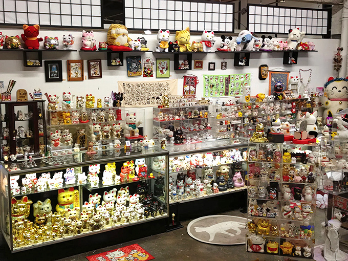 Step into a wonderland where thousands of lucky cats wave hello! The museum's main gallery showcases an astonishing collection that would make any feline fanatic purr with delight.