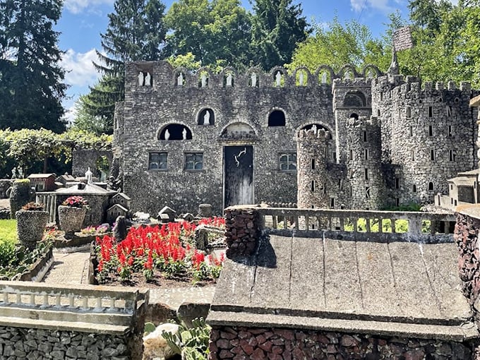 Medieval dreams meet backyard reality in this stunning miniature castle that would make Disney jealous.